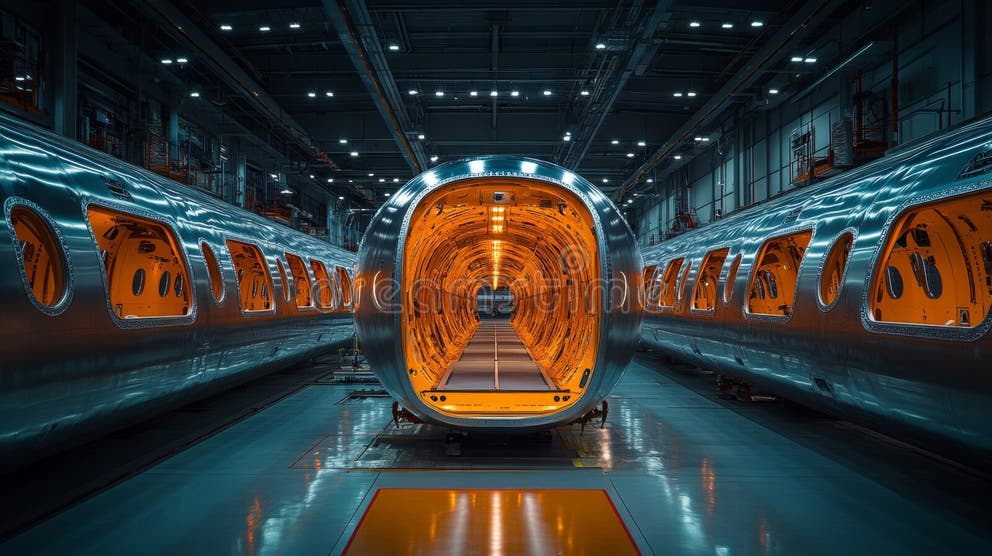 Advanced Aerospace Manufacturing Facility Showcasing the Interior ...