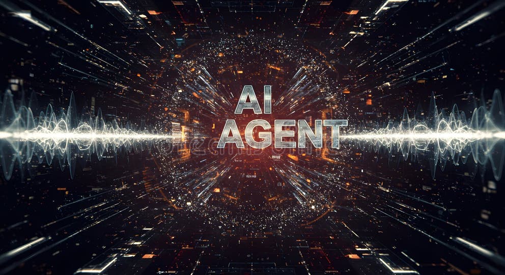 Futuristic Network Interface: Advanced Agent in Cyber Space Stock Photo - Image of dynamic ...