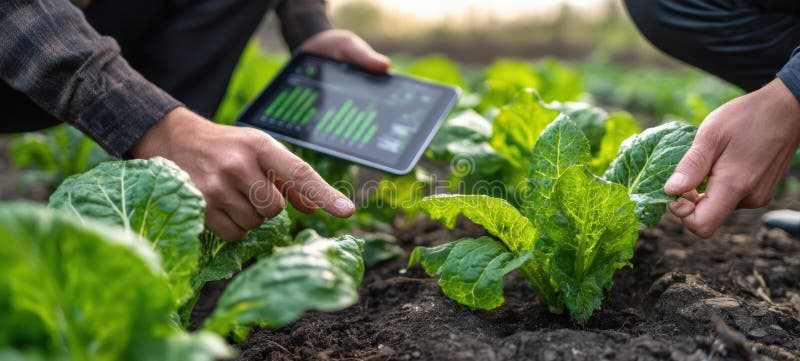 The Advanced Agricultural Monitoring with Tablet Technology in Lush ...