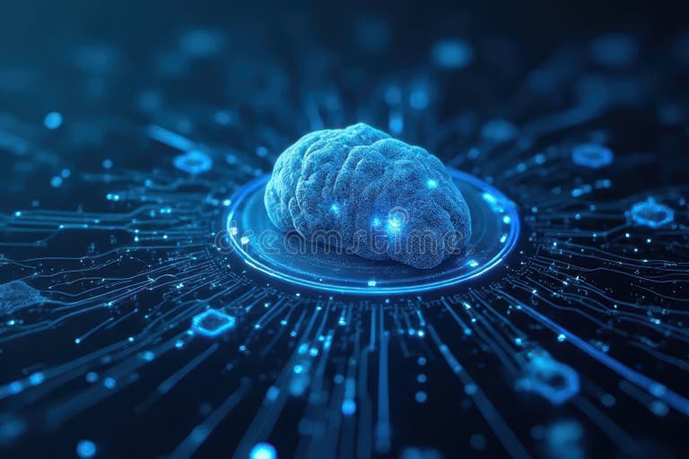 Advanced AI Applications in Machine Learning Stock Illustration ...