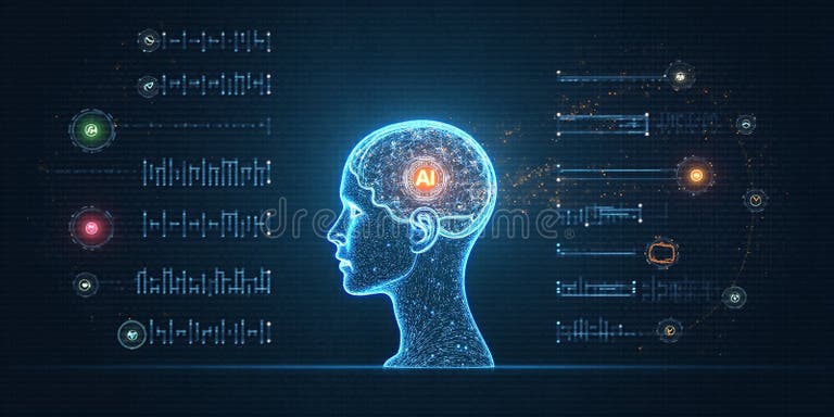 Advanced AI Brain Interface: Futuristic Neurotechnology Stock ...