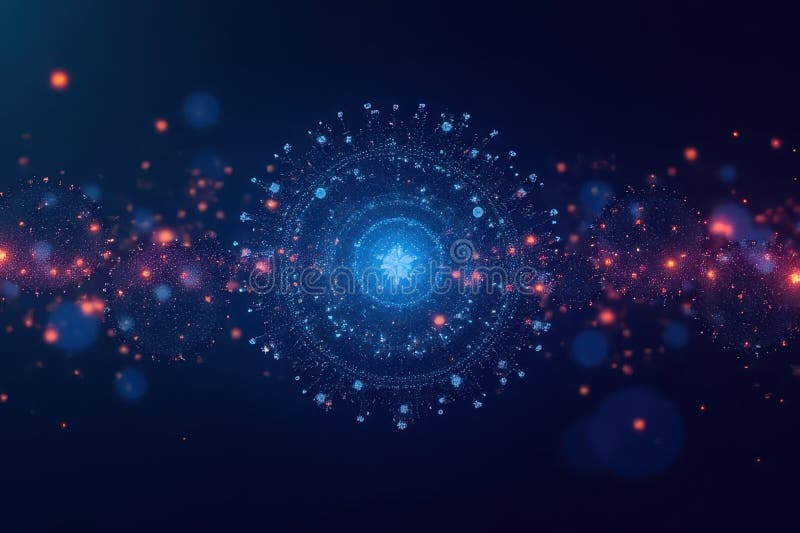 Advanced AI-Driven Language Analysis Stock Illustration - Illustration ...