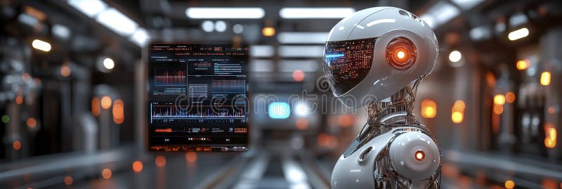 Advanced AI Interface Monitoring Operational Systems Stock Illustration ...