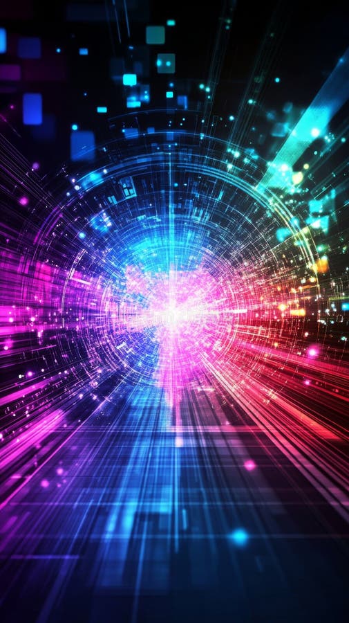 Advanced AI Network Background Featuring Abstract Digital Connections ...