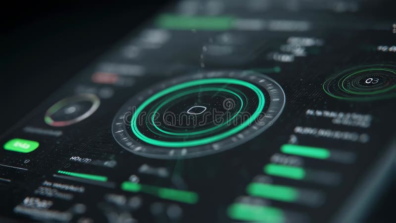 Futuristic User Interface Displaying Ai Enhanced Design and Simulation ...