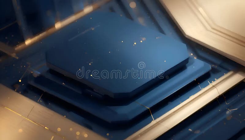 Advanced Ai Processor Chip the Future of Technology Stock Illustration ...