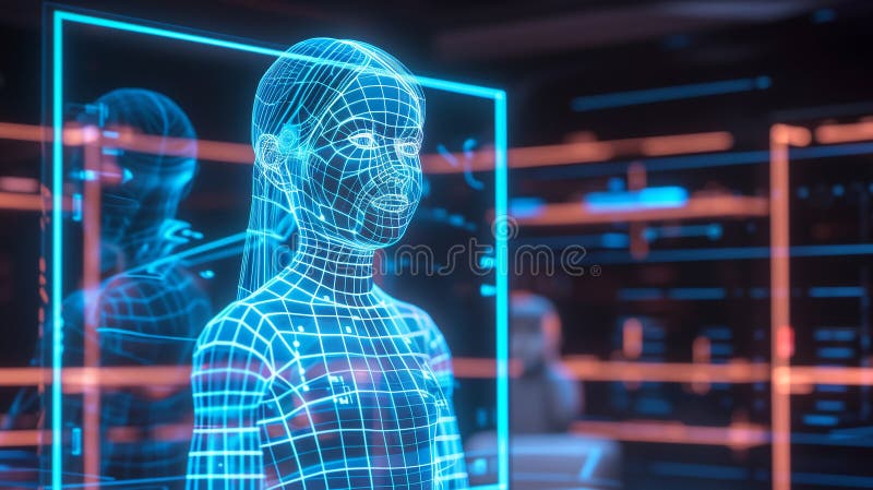 Advanced AI Shows a Freestanding Digital Figure with Precise Depthmap ...