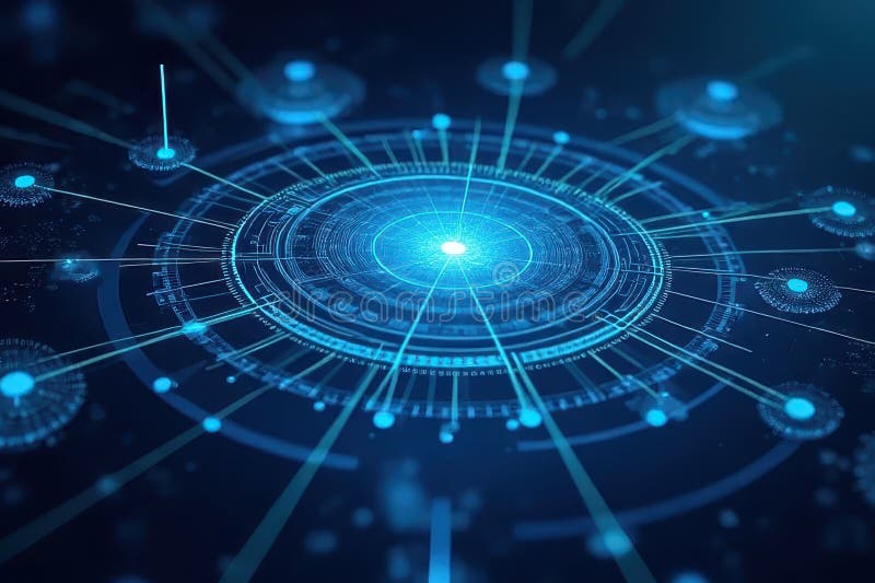 Advanced AI Streaming Platforms in Future Media Stock Illustration ...