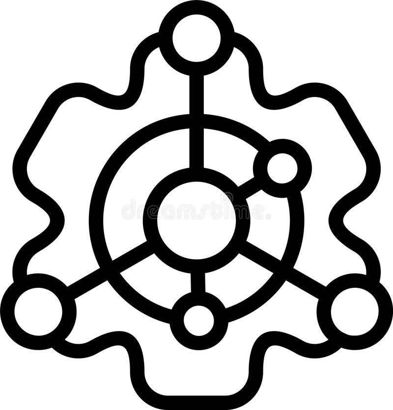 Advanced AI Technology Vector Icon Stock Illustration - Illustration of ...