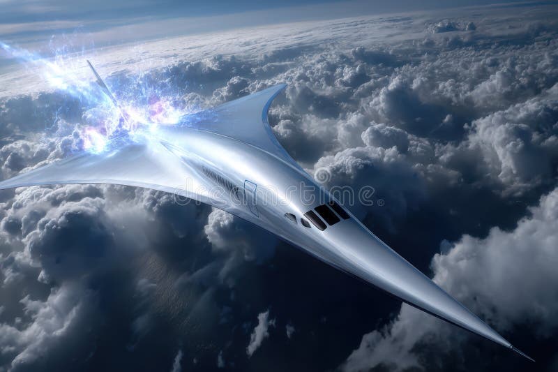 Advanced Aircraft Soaring Above the Clouds with Dynamic Energy Effects ...
