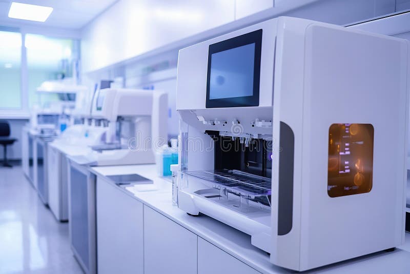 Advanced Analytical Equipment and Workstations are Set Up in Modern Medical Laboratory Stock ...