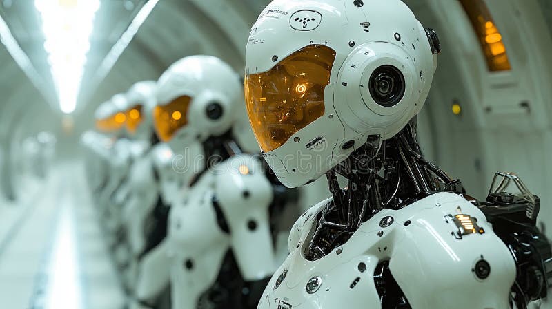 Advanced Androids in a Futuristic Robot Prison during a Productive ...