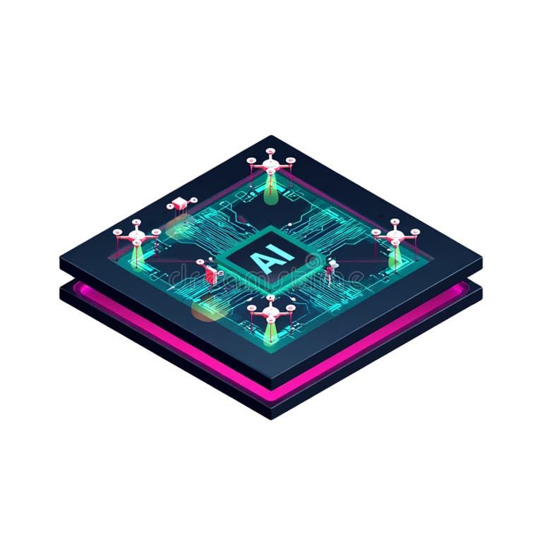 Advanced Artificial Intelligence Chip Technology Revolutionizing Future Computing Systems Stock ...