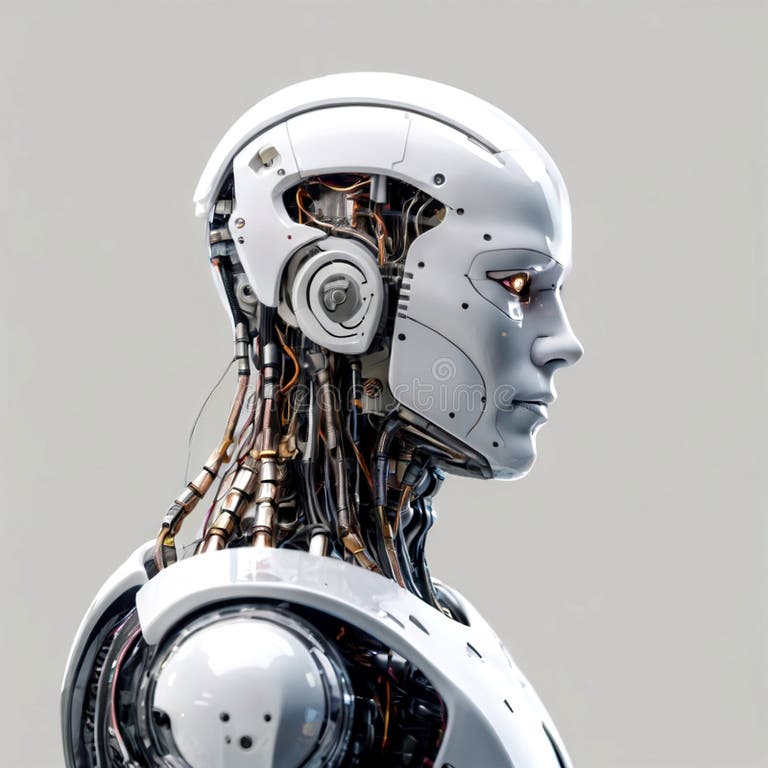 Advanced Artificial Intelligence Humanoid with Mechanical Precision ...