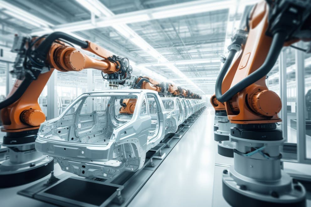 An Advanced Assembly Line Operates with Robotic Manipulators ...