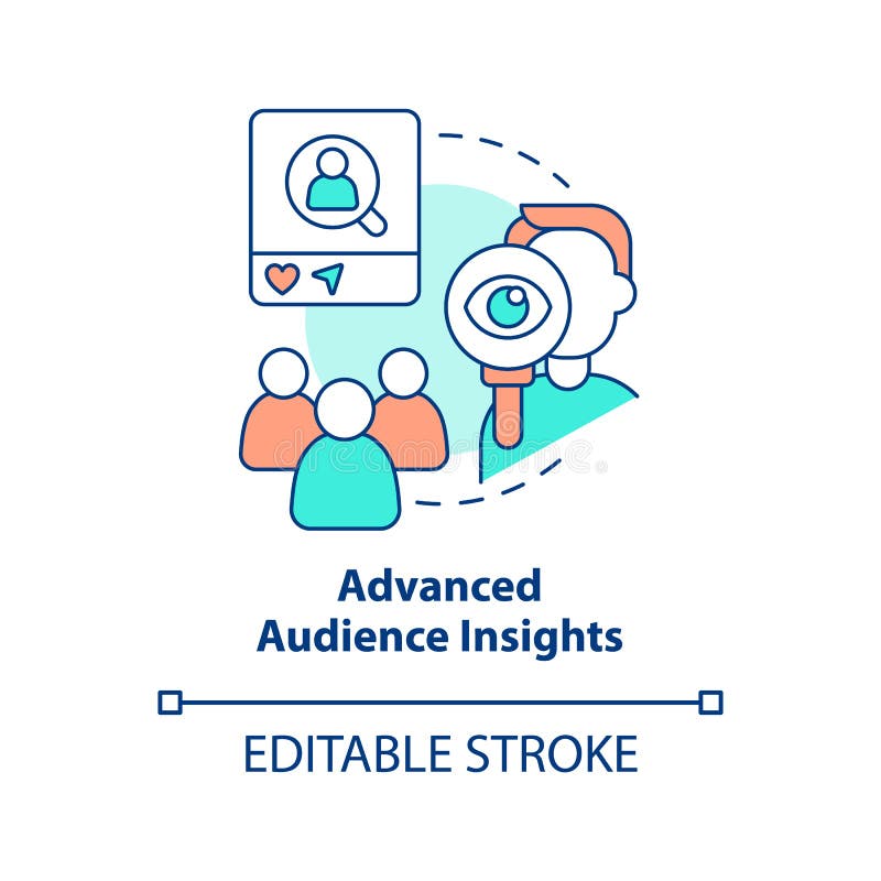 Advanced Audience Insights Concept Icon Stock Vector - Illustration of ... Advanced Audience Insights Concept Icon Stock Vector - Illustration of ...