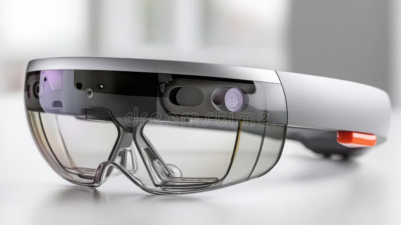 Advanced Augmented Reality Glasses Displaying Modern Technology and ...