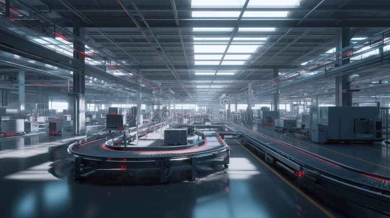 Advanced Automated Manufacturing Facility Generative AI Stock ...