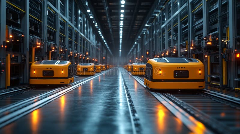 Advanced Automated Robots Streamline Inventory Management in a Modern ...