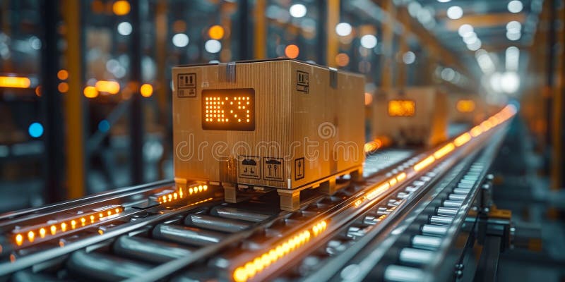 Advanced Automated Warehouse System with Smart Package Tracking on ...