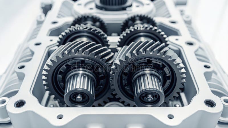 Advanced Automation Engine with Transmission and Gears Representing ...