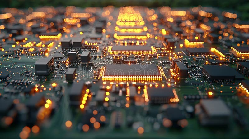 Advanced Automation in Factory Robotics Technology Stock Illustration ...