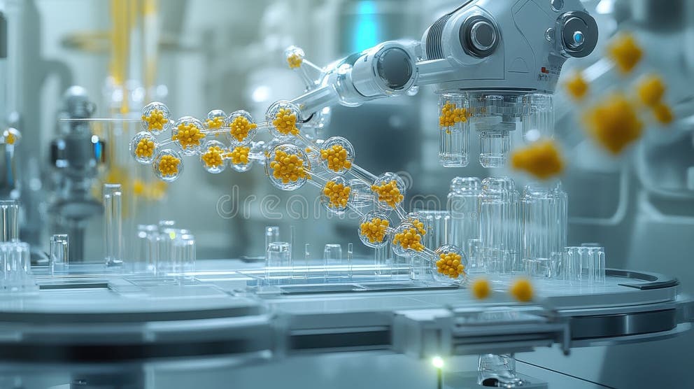 Advanced Automation in Peptide Synthesis Using Robotic Systems Stock ...