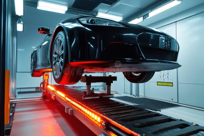 Advanced Automotive Testing Facility with a Vehicle in Evaluation ...