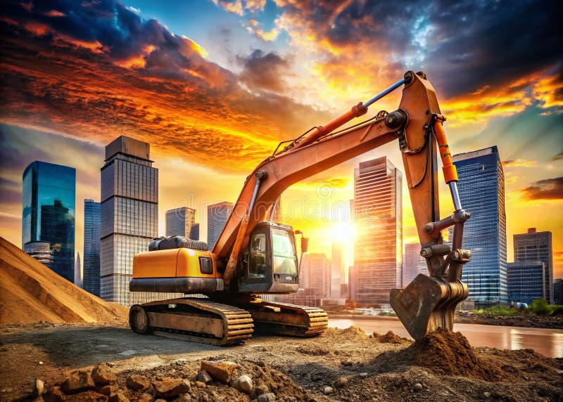 Autonomous Excavator in Urban Construction Precision Digging and Site ...