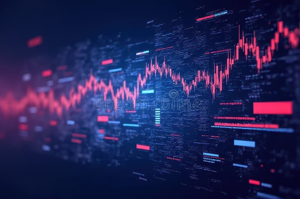 Advanced Autonomous Financial Trading Visualized in Abstract Interface ...