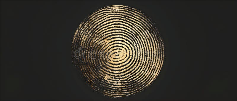 Advanced Biometric Fingerprint Identification Technology. Concept ...