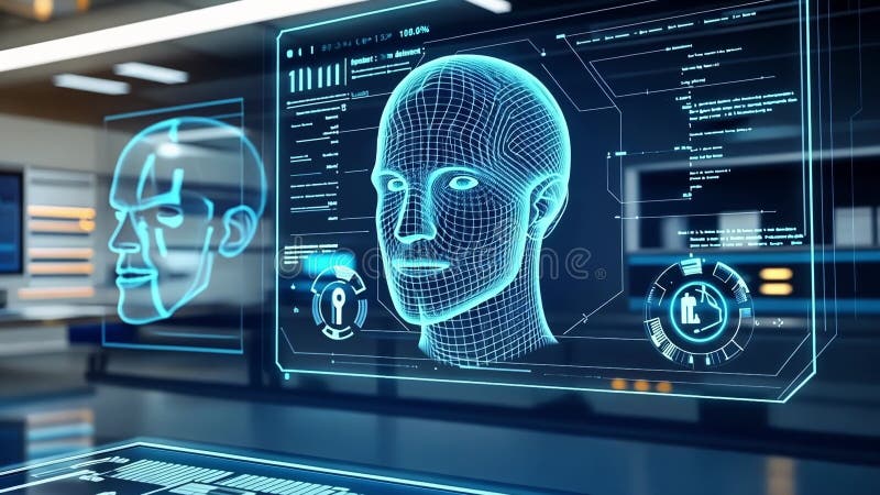 An Advanced Biometric Security Station Featuring Holographic Displays ...