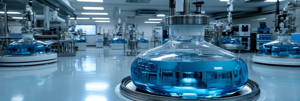 Advanced Biotechnology Laboratory Equipped with Reactors for Chemical ...
