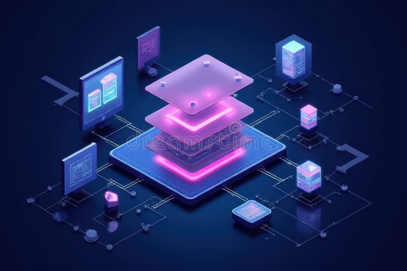 Advanced Bitbucket Administration and Tools Stock Illustration ...