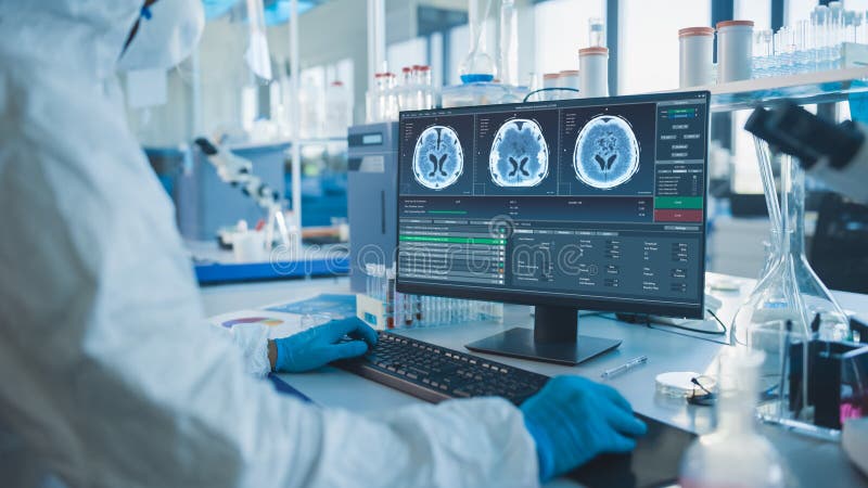 Advanced Brain Research Laboratory: Neurology Scientist is Using ...