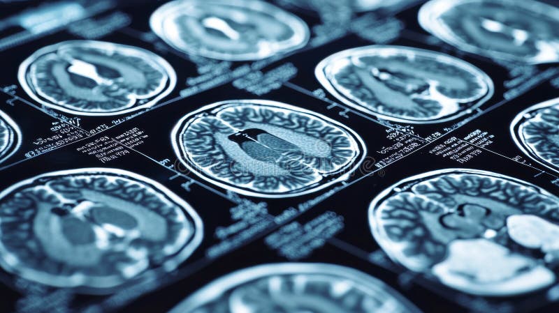 Advanced Brain Scan Visualization in Medical Software Highlighting ...