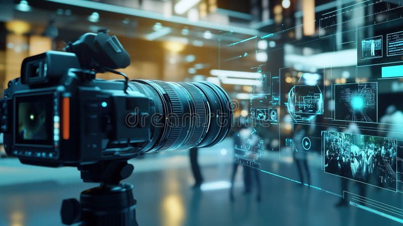 Advanced Camera Setup in a Modern Studio Showcasing Innovative ...