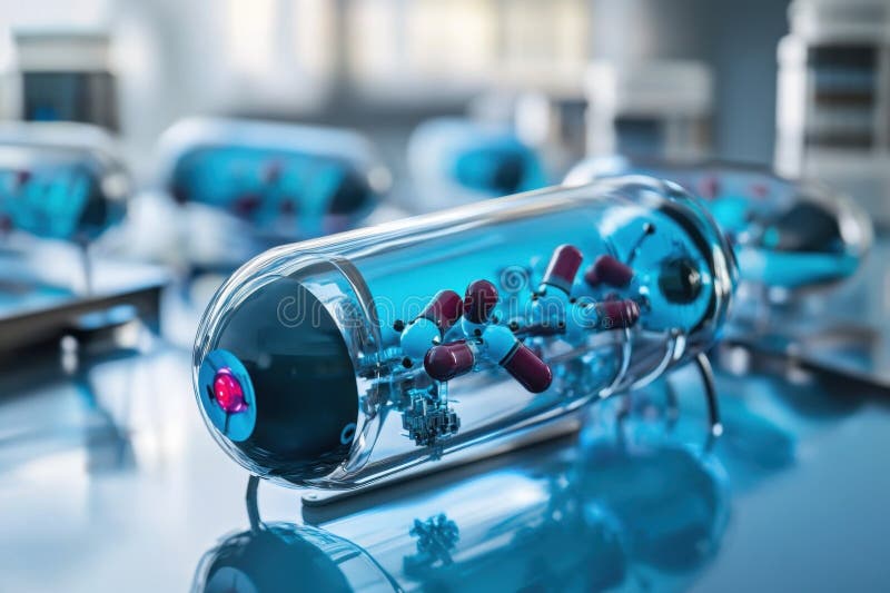 Modern Futuristic Capsules Containing Innovative Molecular Structures ...