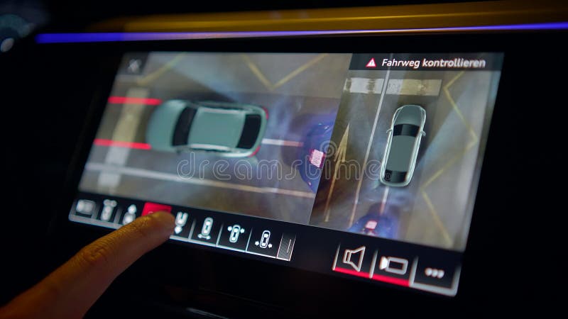 The Advanced Car Dashboard Interface Incorporates Innovative Parking ...