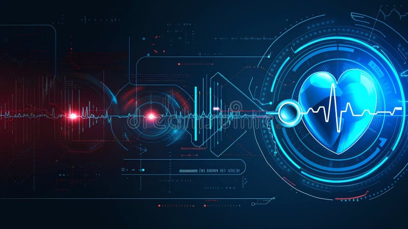 Advanced Cardiology Diagnostics Interface Concept. Generative Ai Stock ...