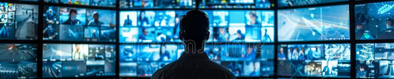 Advanced CCTV Network Tracking Cyber Crime Activities Holographic ...