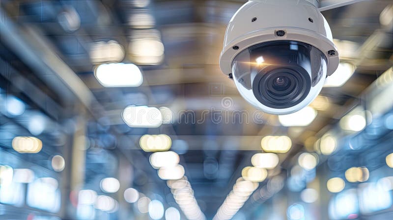 Advanced CCTV Surveillance Camera Mounted Indoors for Security and ...