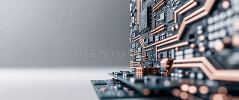 Advanced Circuit Board Illustrating Artificial Intelligence and Future ...