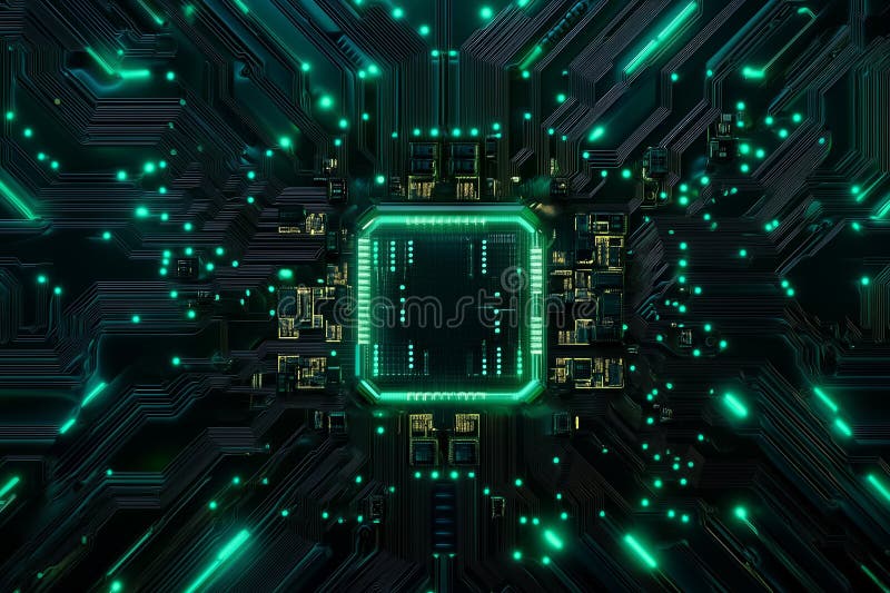 This Advanced Circuit Board Radiates Vibrant Glowing Connections ...