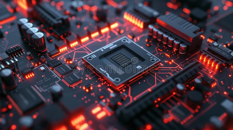 Advanced Circuitry Core Technology Stock Image - Image of circuit ...