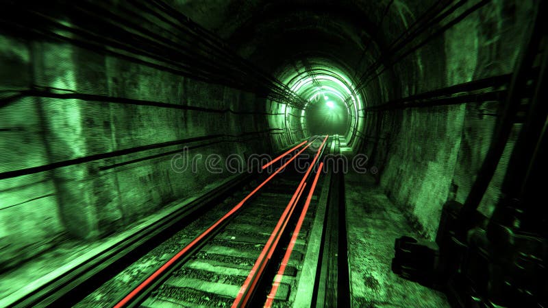 An Advanced City Scene with Radiant Lines and Digital Accents Stock ...