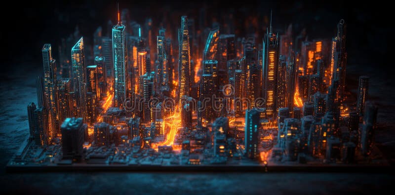 In an Advanced Civilization, the Cityscape is Dominated by Towering ...