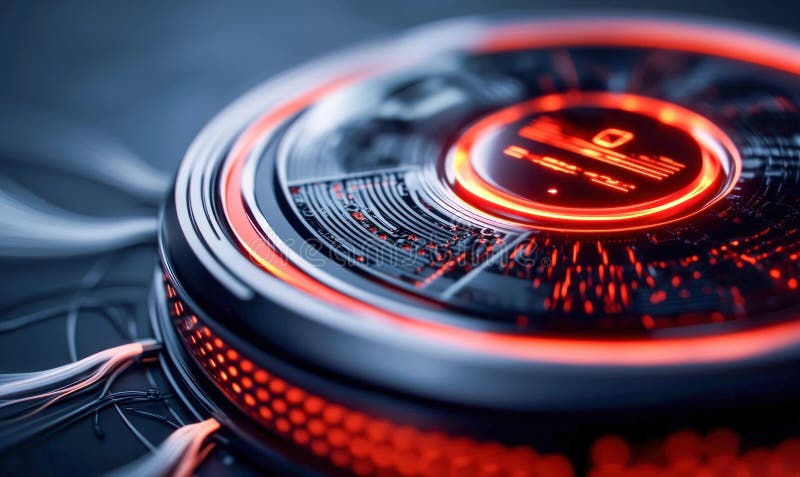 Advanced Cleaning Robot Internal Mechanism Macro Stock Illustration ...