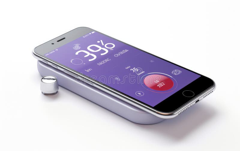 Advanced Climate Control Capture on White Background Stock Image ...