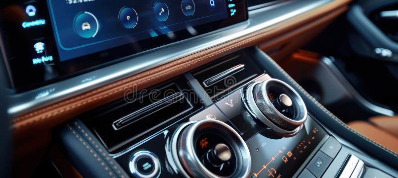 Advanced Climate Control Panel in Luxury Car Interior with High ...